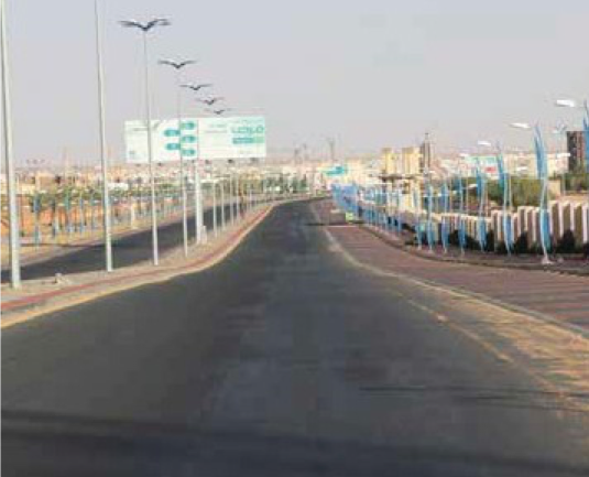 Asphalting, sidewalk & lightening of sharorah roads – sharora | Saudi Emaar